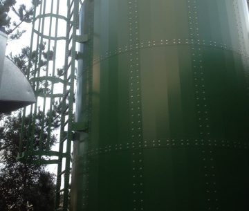 Cylindrical wood chip / pellet silos 40m3 – 160m3 capacity – Biomass ...